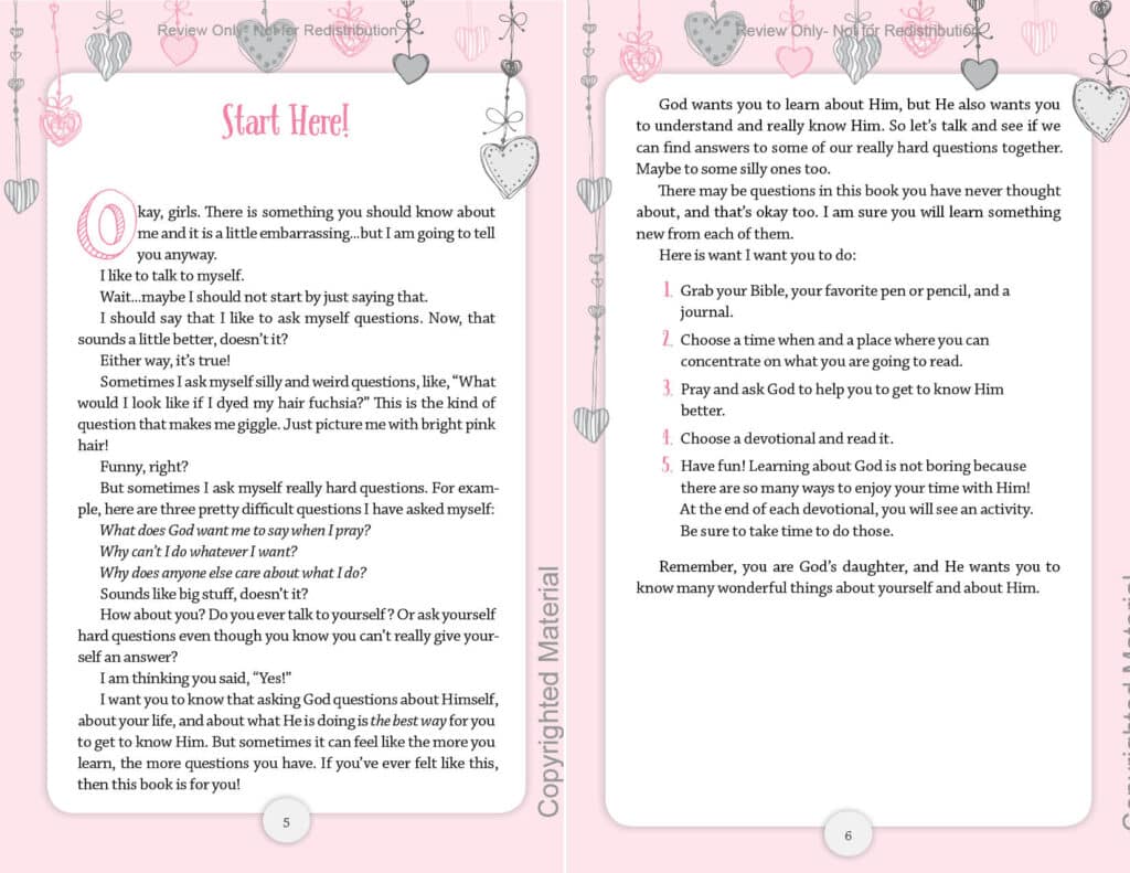 You're God's Girl! Devotional for Tweens - For Girls Like You